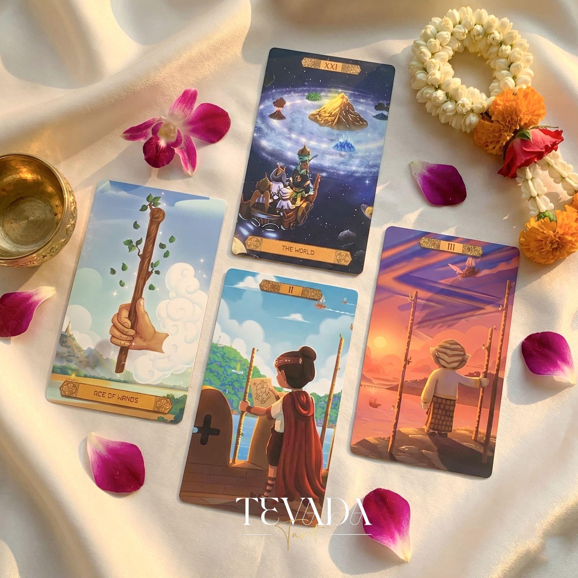 Journey to the Golden Realm Tarot: Myanmar Mythology Intuitive Healing ...