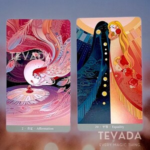 Glimmer Enlightenment Cards-asian Style Mythology 36 Cards Oracle Deck ...