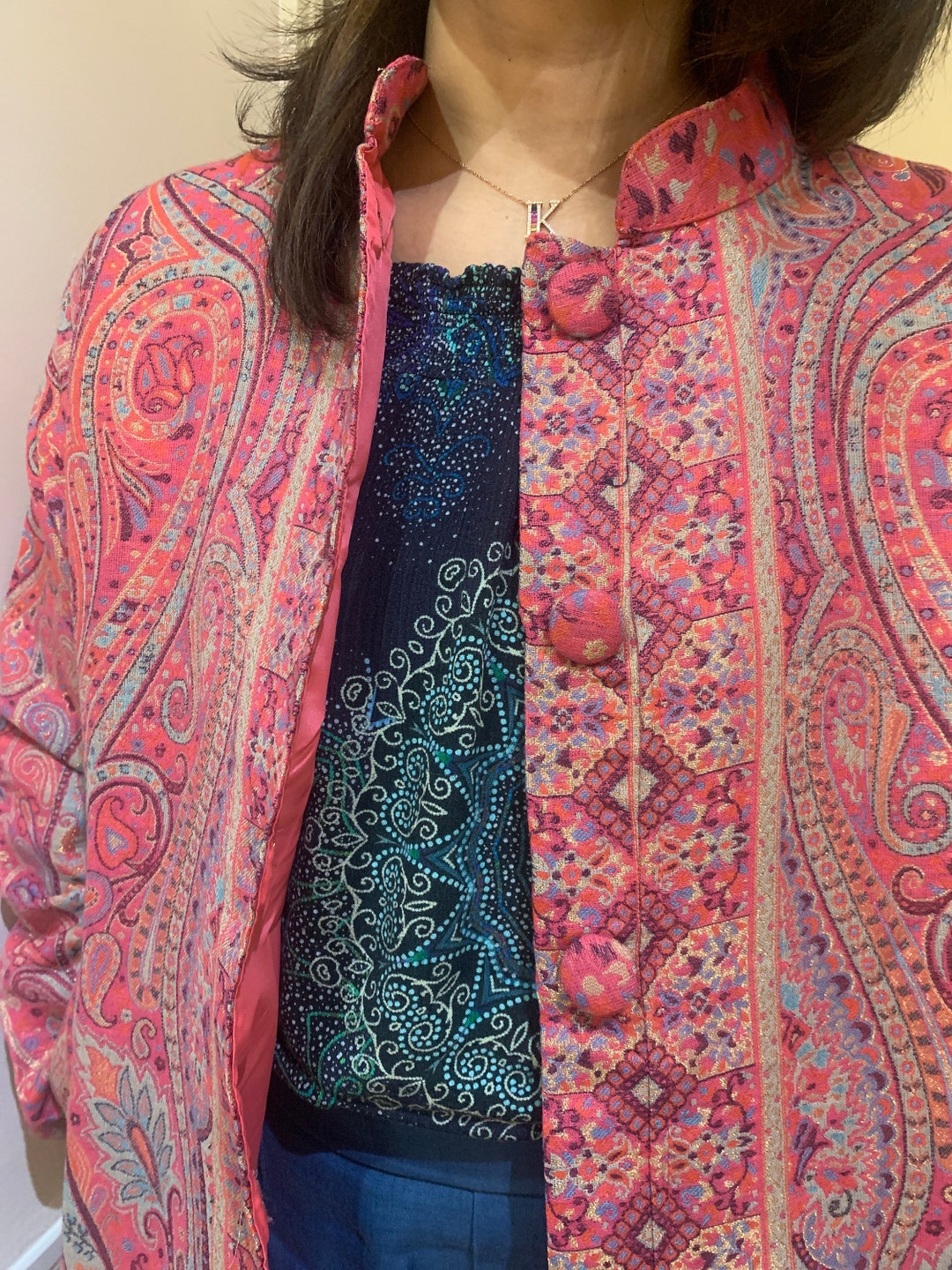 Kani Pashmina Kashmiri Jacket Short for Pakistani Dress Bohemian ...