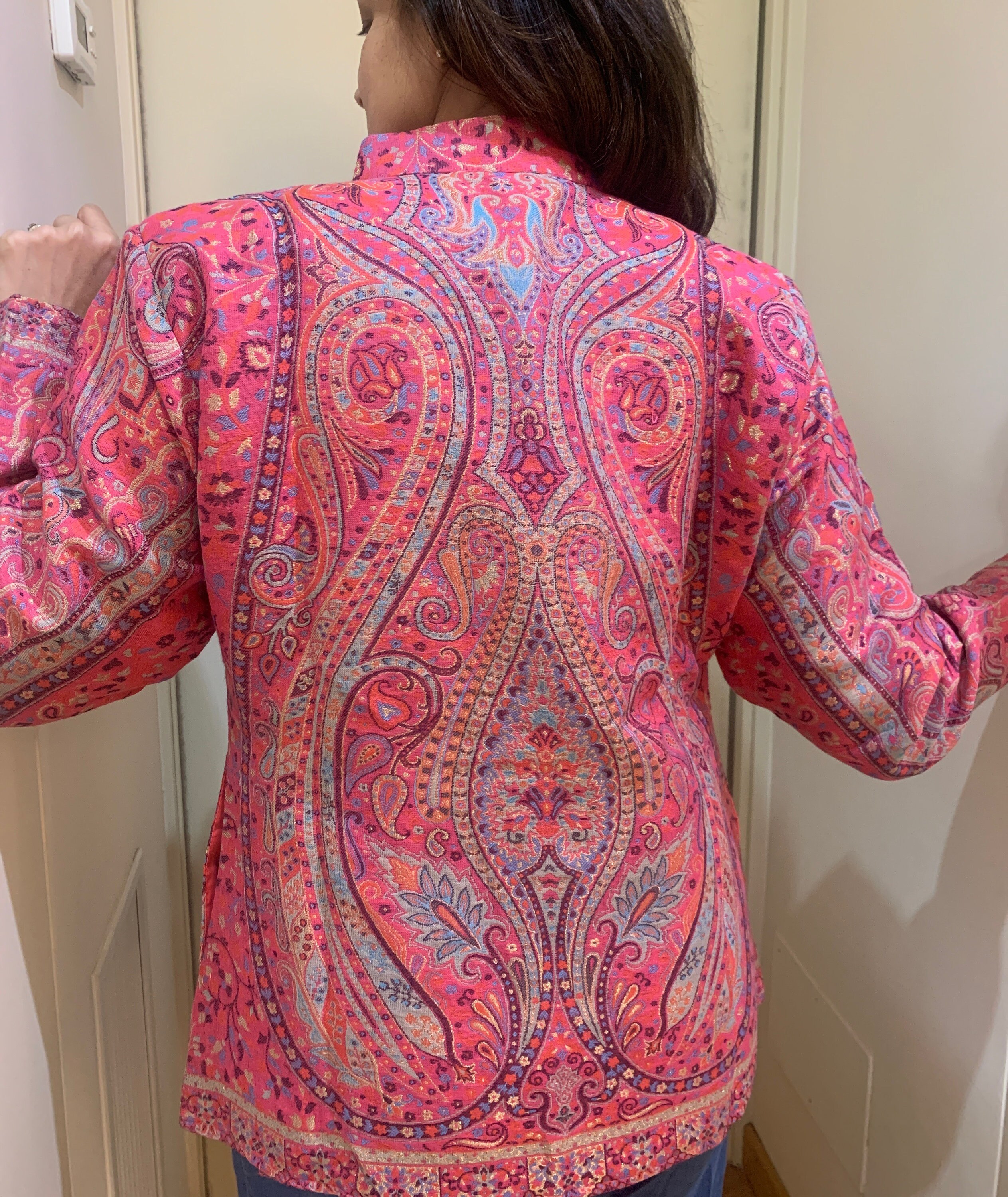 Kani Pashmina Kashmiri Jacket Short for Pakistani Dress Bohemian ...