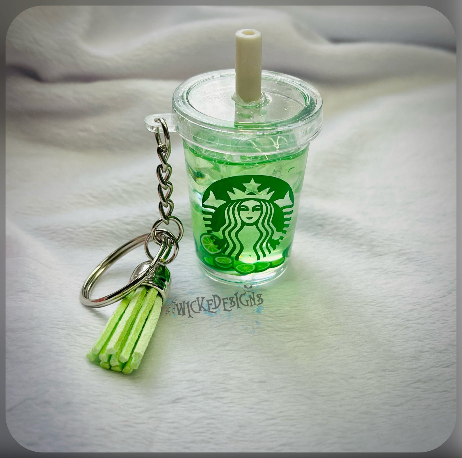 Refresher Drink Keychains Keychain Coffee lover Keychain | Etsy