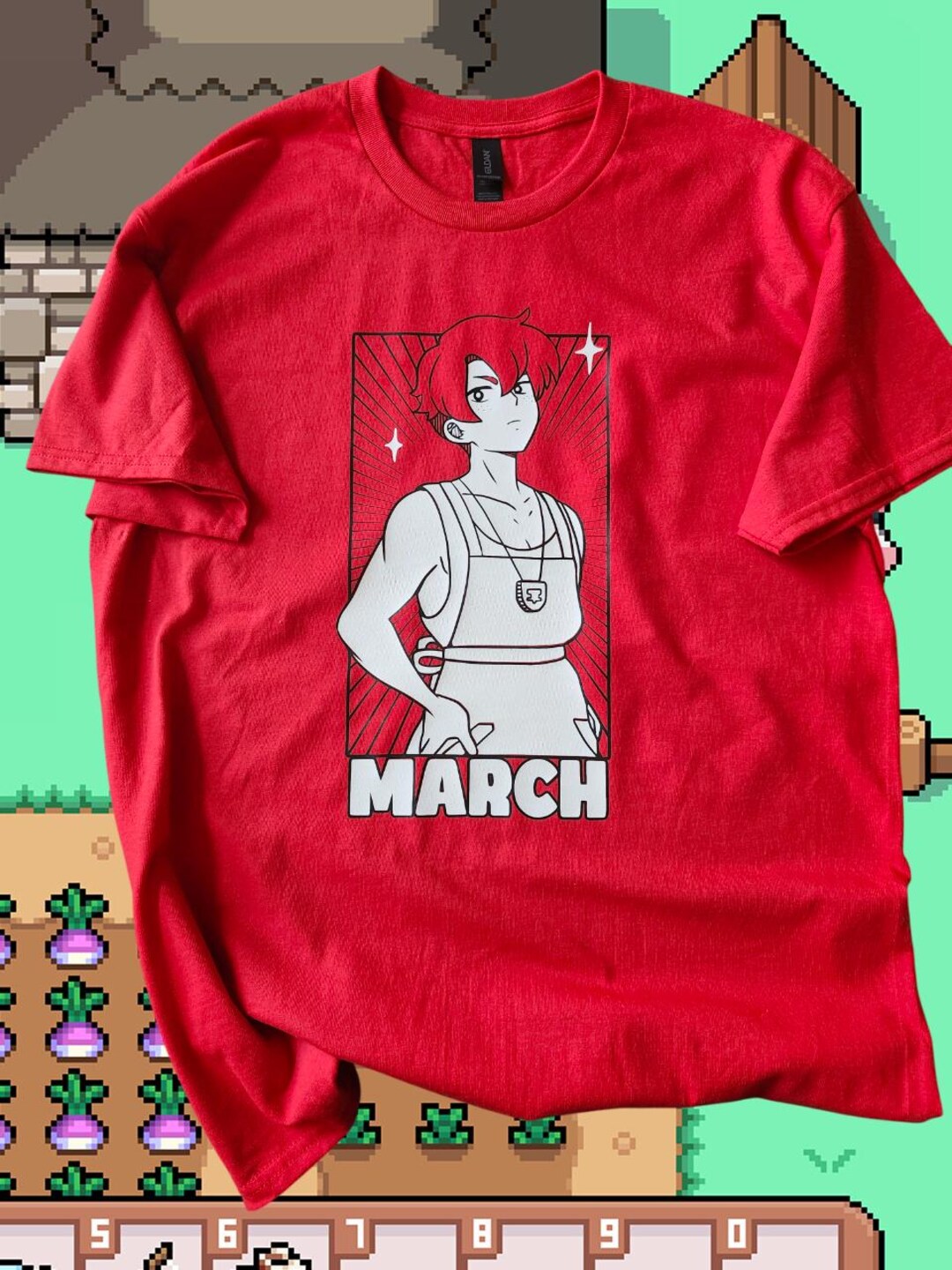 Fields of Mistria March Game Shirt , Tshirt , Top , Merch , Kawaii ...