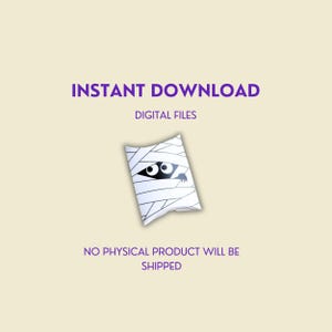 DIY Mummy Eye Halloween Pillow Candy Box Template, Custom Kids Party ...