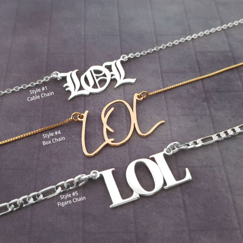 Lol Necklace - Etsy