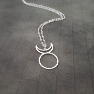 Horned God Necklace, Celetic Moon Symbol, Triple Goddess Symbol, Triple ...