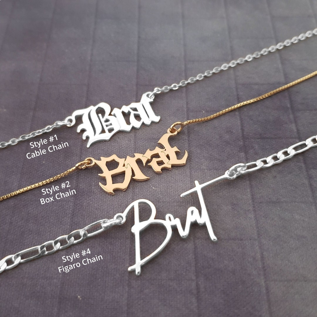 Brat Necklace, Roleplay Necklace, Brat Pendant, Kinky Necklace, Little ...