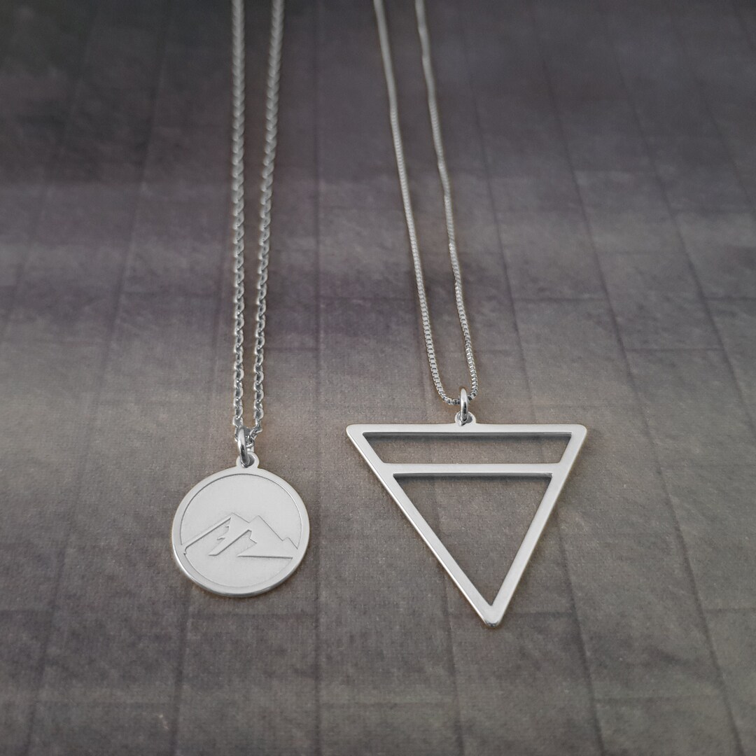 Earth Element Necklace, Four Elements Shape Necklace, Air Necklace ...