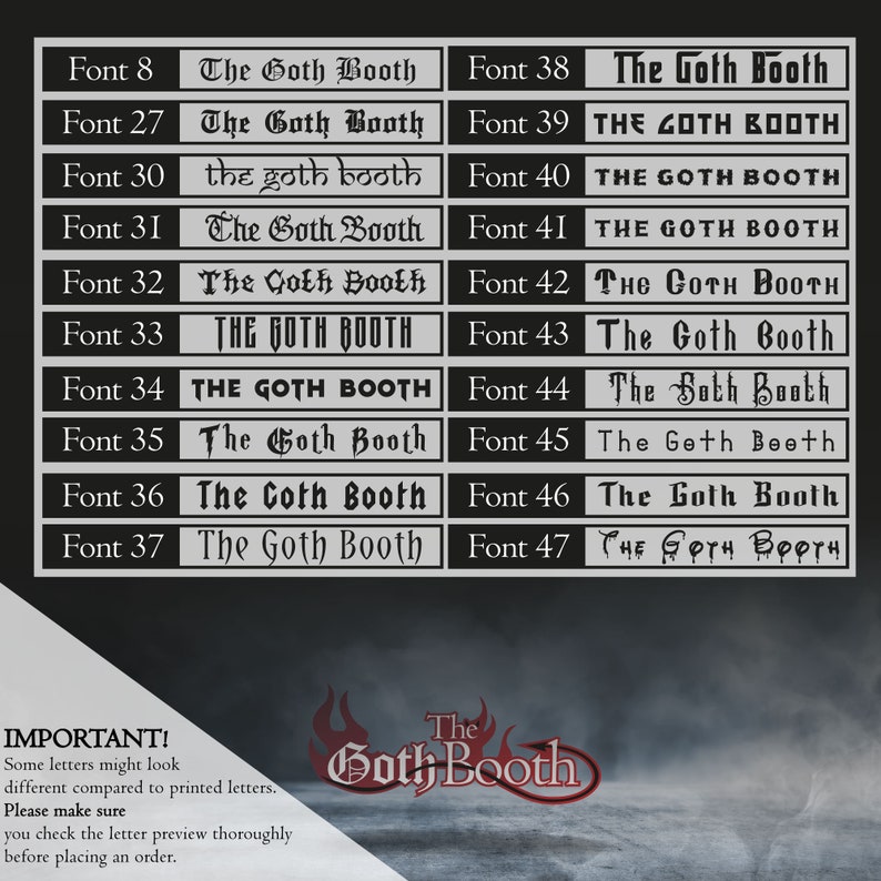 Dainty Gothic Name Necklace Unique Name Plate Gothic Name | Etsy