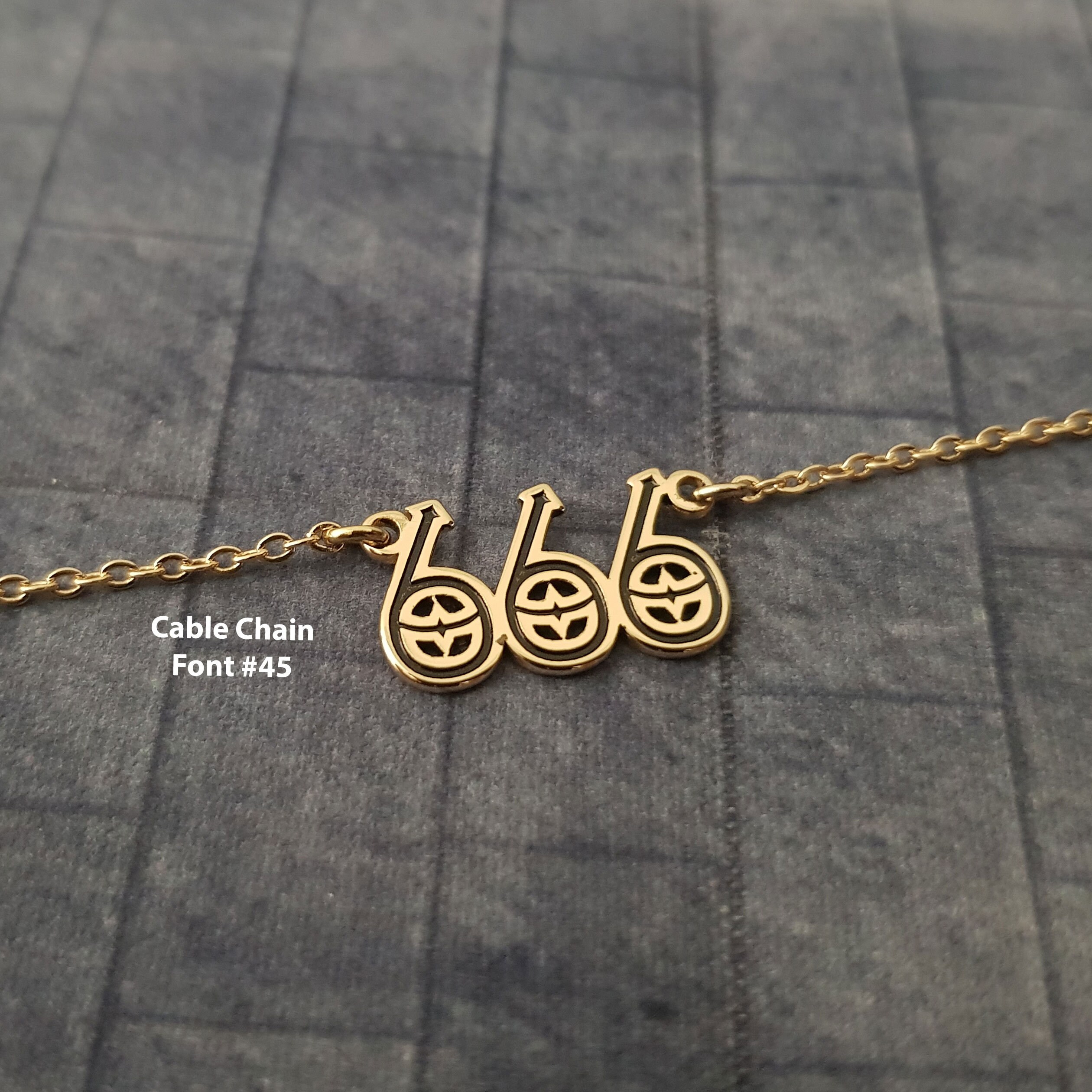 Angel Numbers Necklace Personalized Gothic Style Angel Number | Etsy