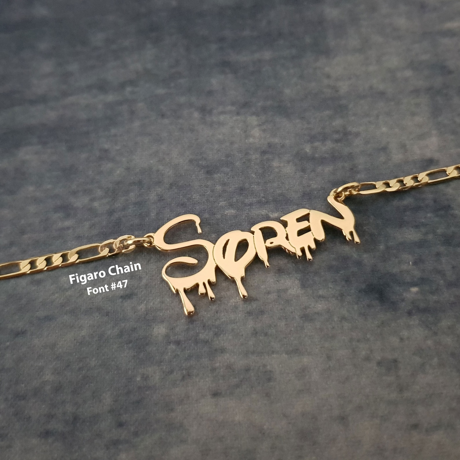 Customize Name Necklace Customize Name Plate Customize Any | Etsy