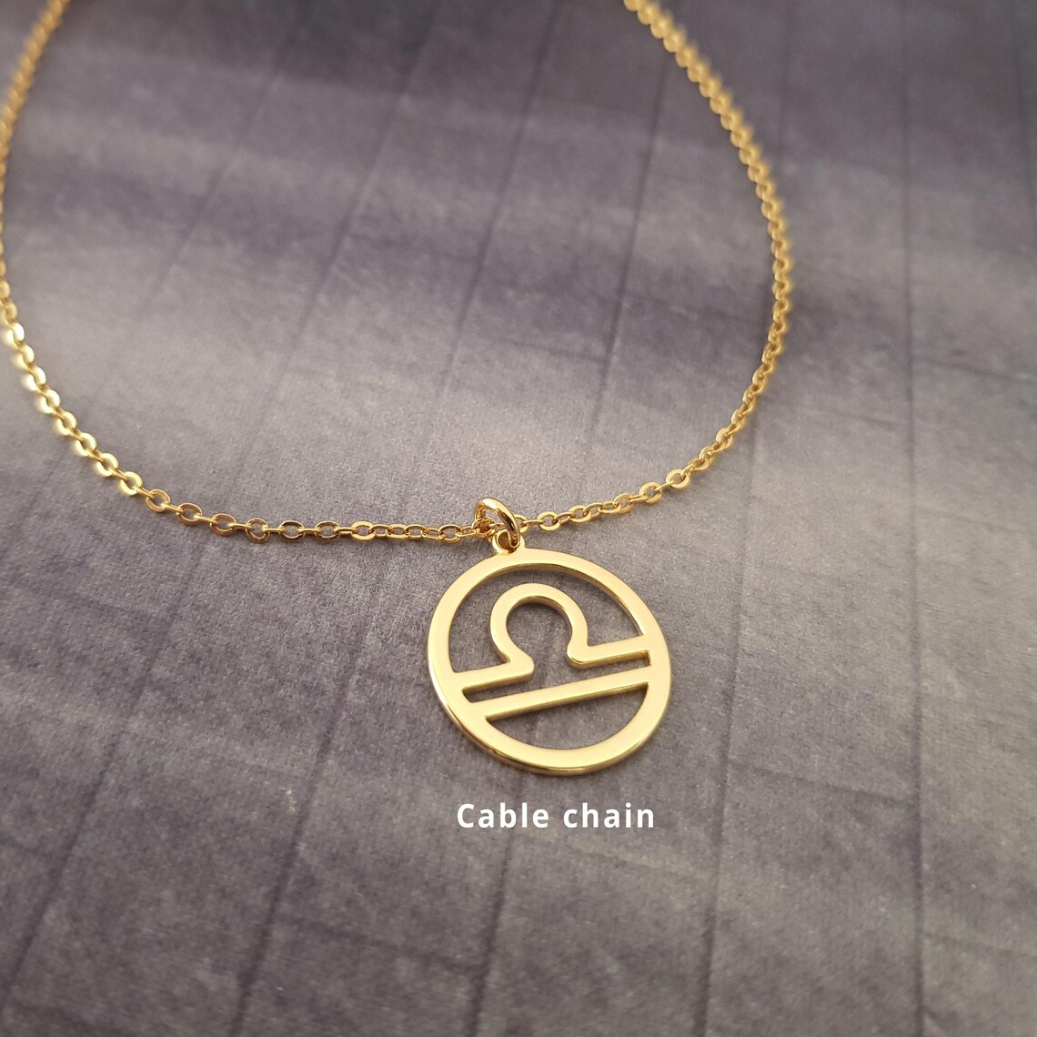 Libra Sign Necklace, Libra Symbol Necklace, Libra Zodiac Necklace ...