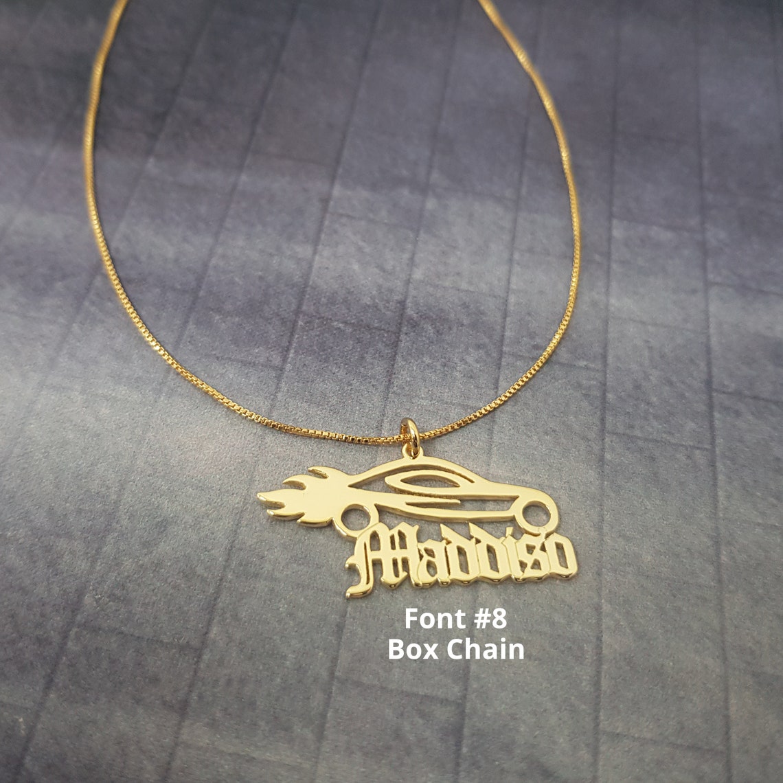 Race Car Necklace Personalized Customized Gift for Car Lover - Etsy