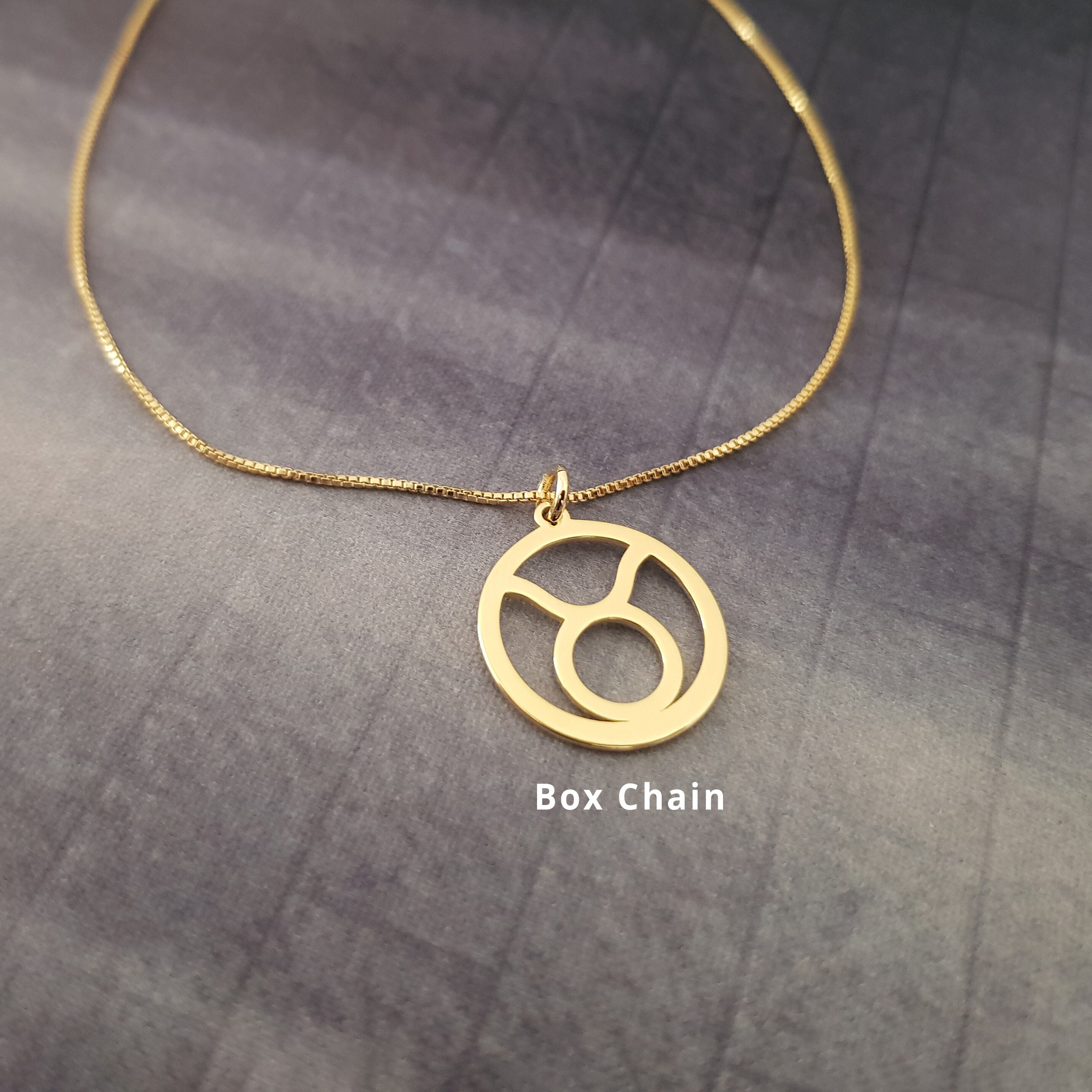 Taurus Sign Necklace Taurus Symbol Necklace Taurus Zodiac - Etsy