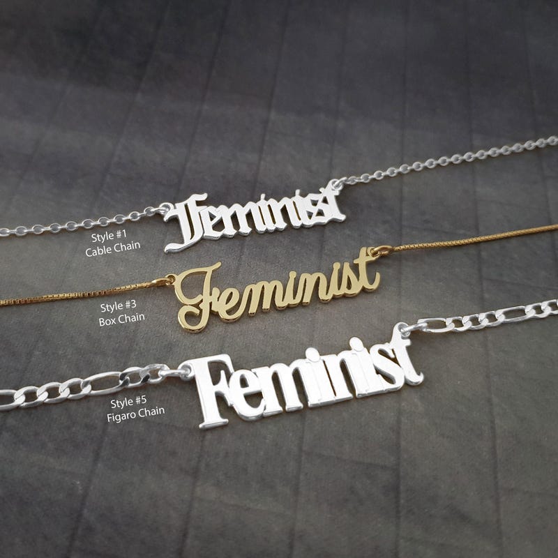 Feminist Necklace - Etsy