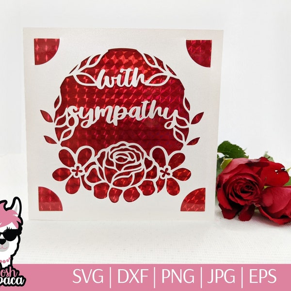 Sympathy Card Svg - Etsy