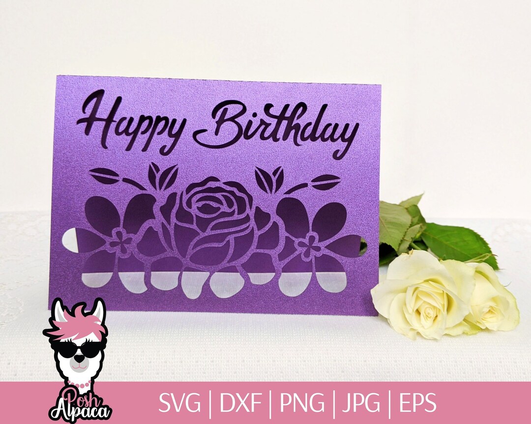 Happy Birthday Card Svg Files For Cricut Card Template Svg Etsy Australia