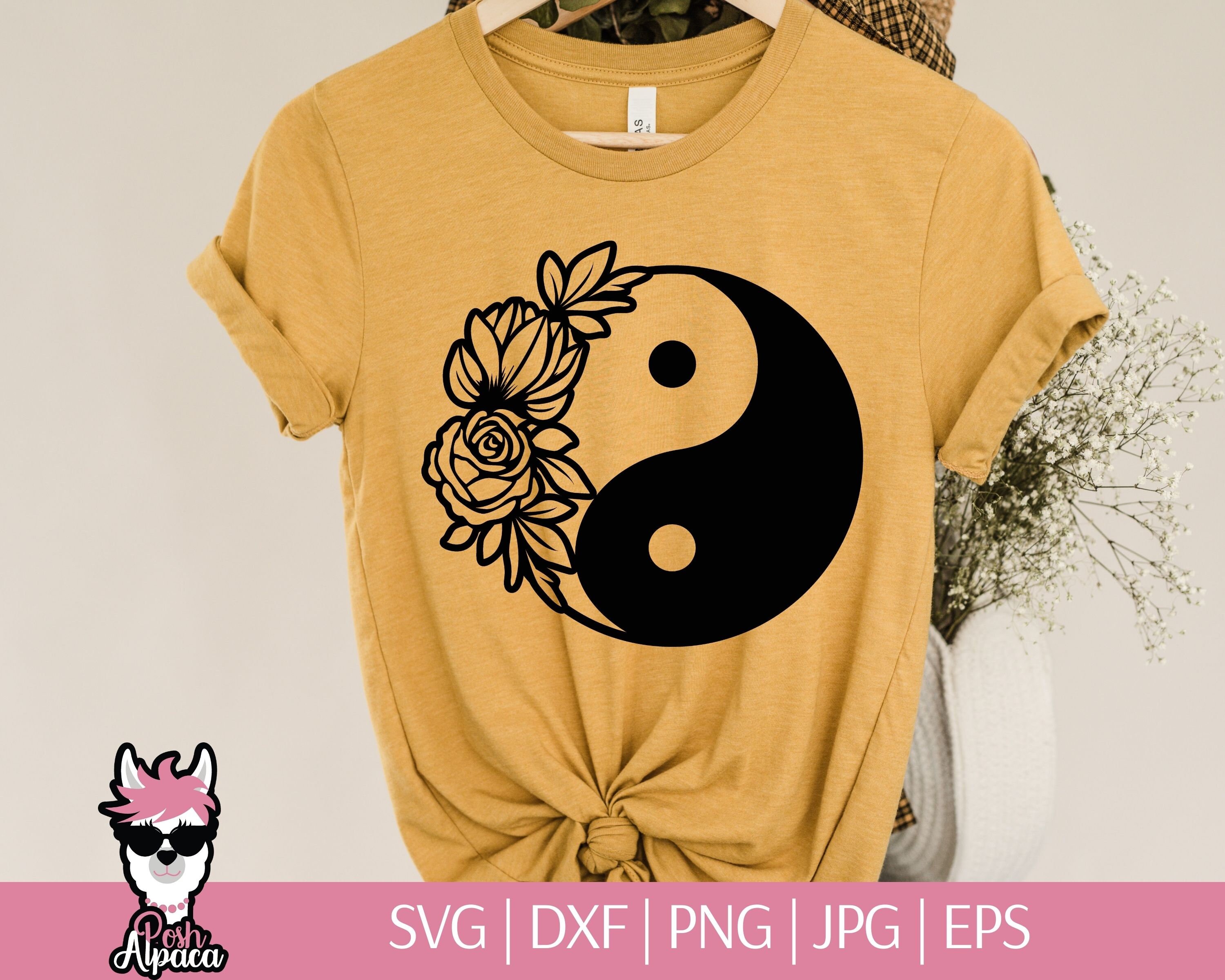 Yin Yang Svg Yin Yang Sign Svg File for Cricut Boho Svg - Etsy