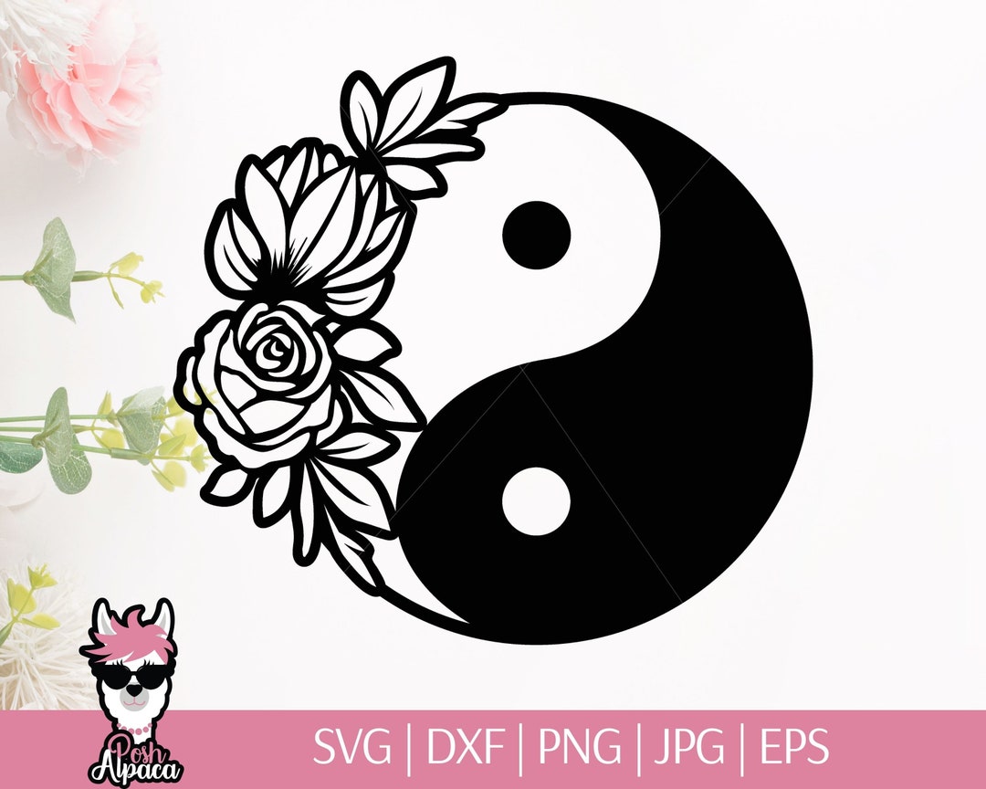 Yin Yang Svg Yin Yang Sign Svg File for Cricut Boho Svg - Etsy