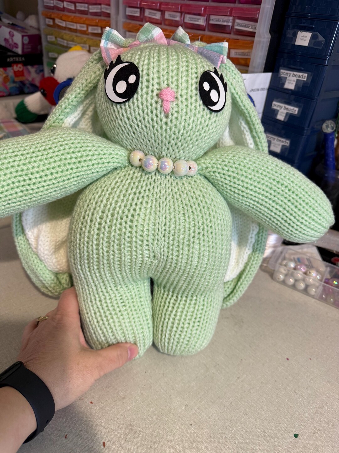 Mint Green Floppy Eared Bunny - Etsy