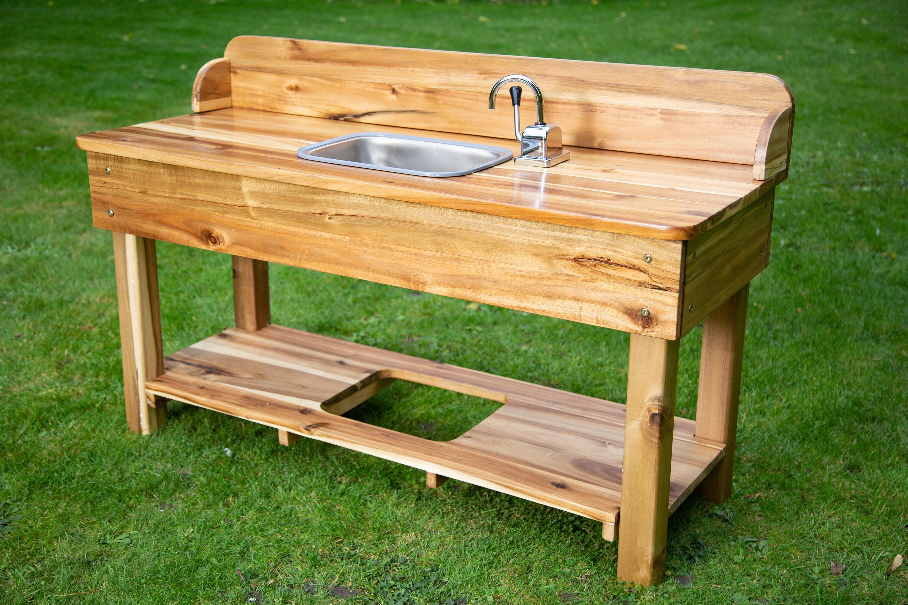 Craftplay Acacia Wood Mud table with pump for children | Etsy