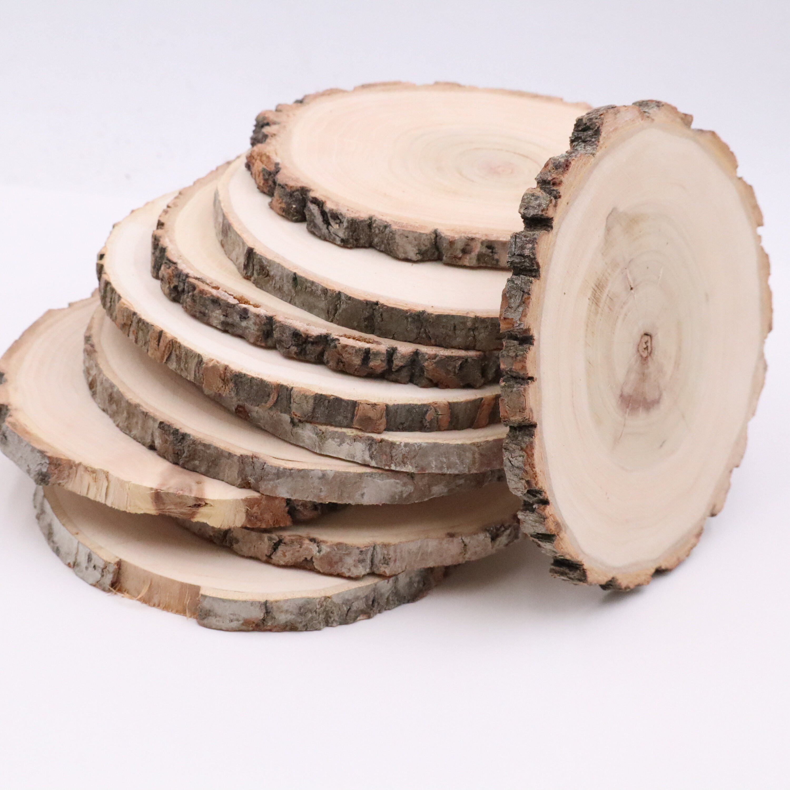 Natural Wood Circles Pack of 10 Approximately 13cm to 16cm - Etsy UK