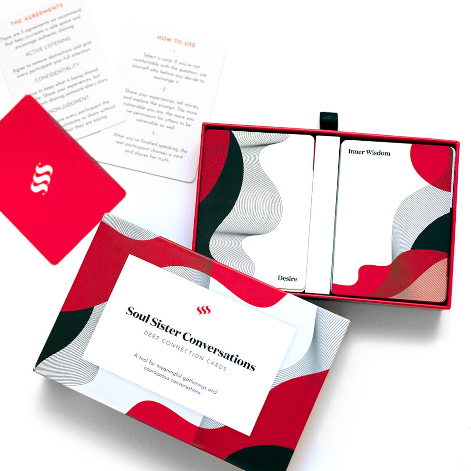 Deep Connection Cards the Anti-small Talk Card Deck 100 Thought ...