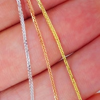 Solid 14K Heavy Solid Link Wheat Chain, ITALY 14K Solid Link Wheat ...