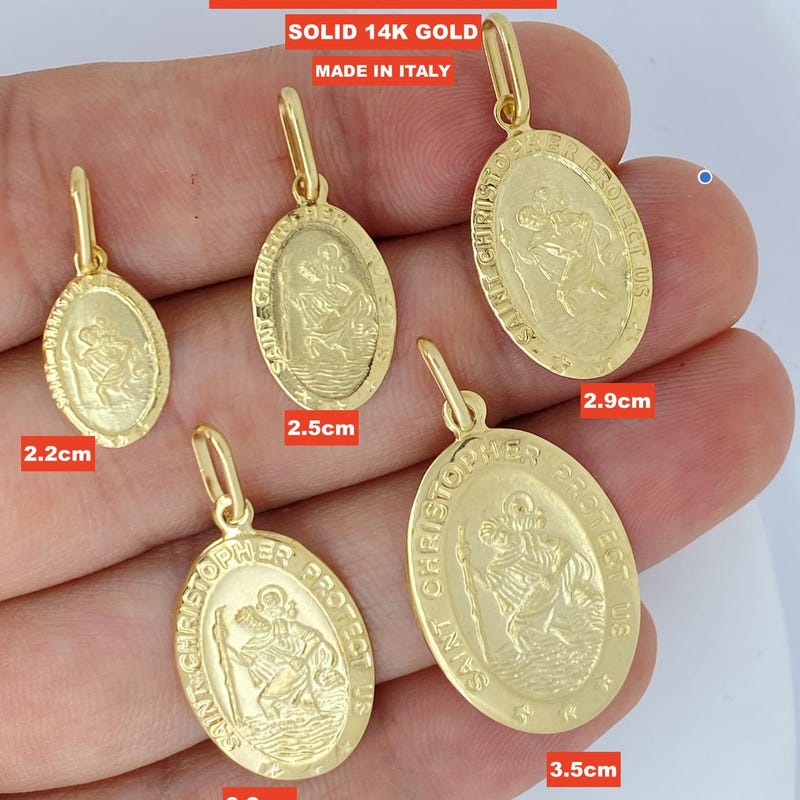 Gold Medallion Saint - Etsy