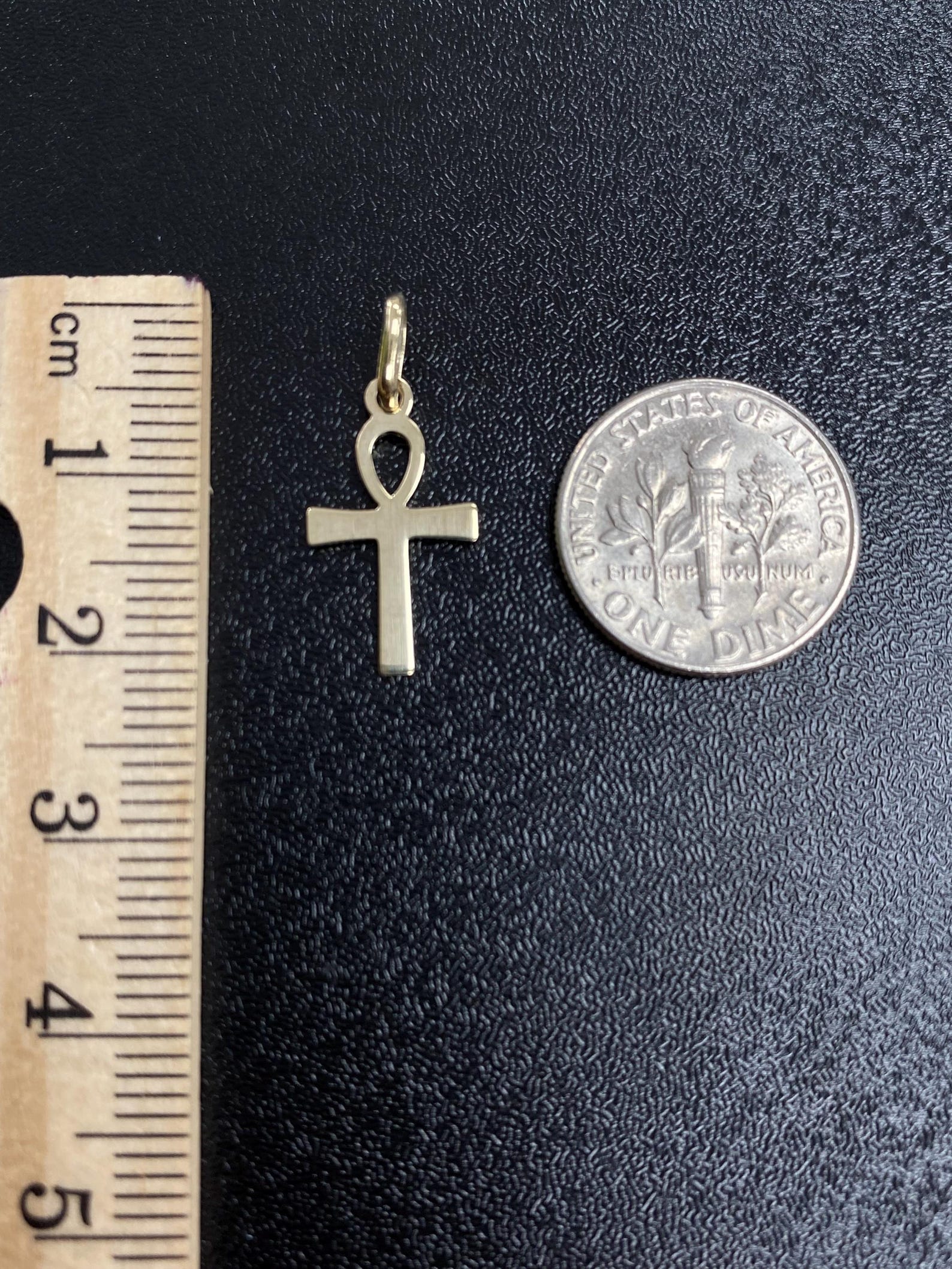 Solid 14k Gold Ankh, Solid 14K 585 Italian Gold Ankh - Etsy