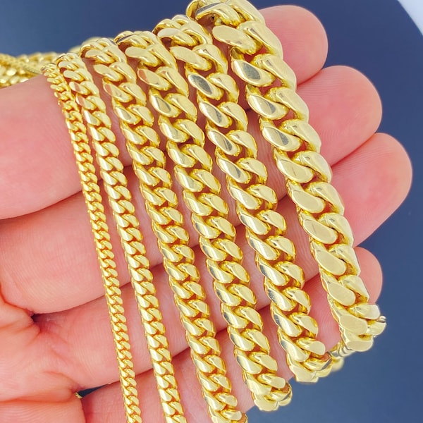 Mens Heavy Solid Gold Chain - Etsy