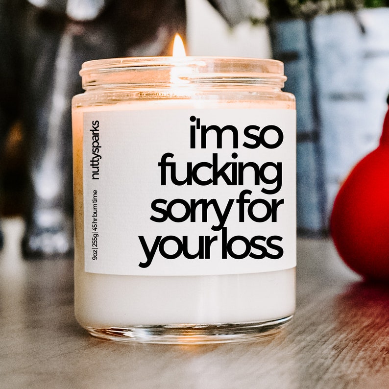 Sorry for Your Loss Scented Soy Candle Grieving Friend Gift - Etsy