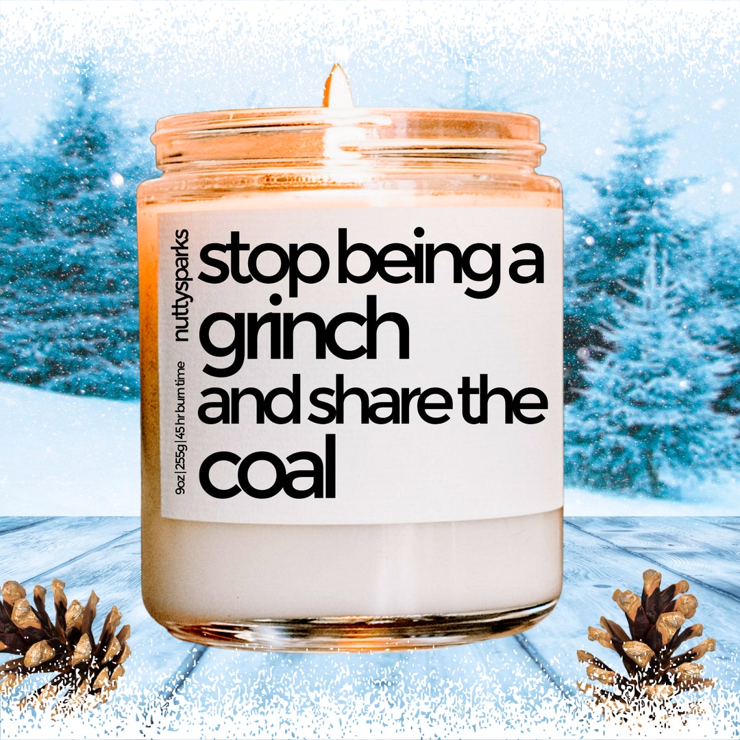 Grinch, White Elephant Gift, Christmas Scented Candle, Soy Candles ...