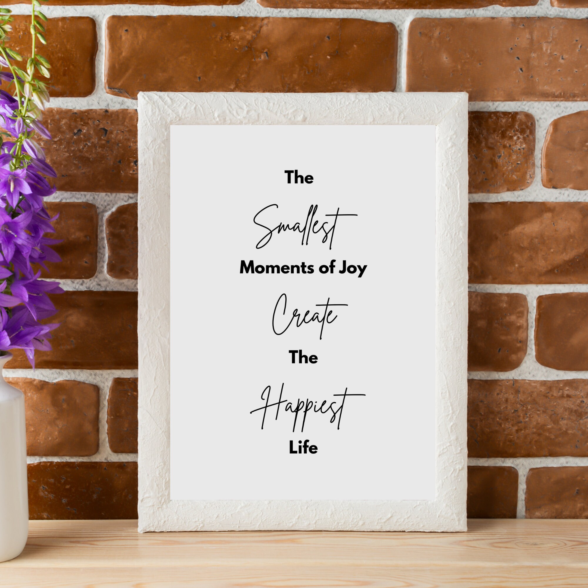 Printable Motivational Wall Art, the Smallest Moments, Home Decor ...