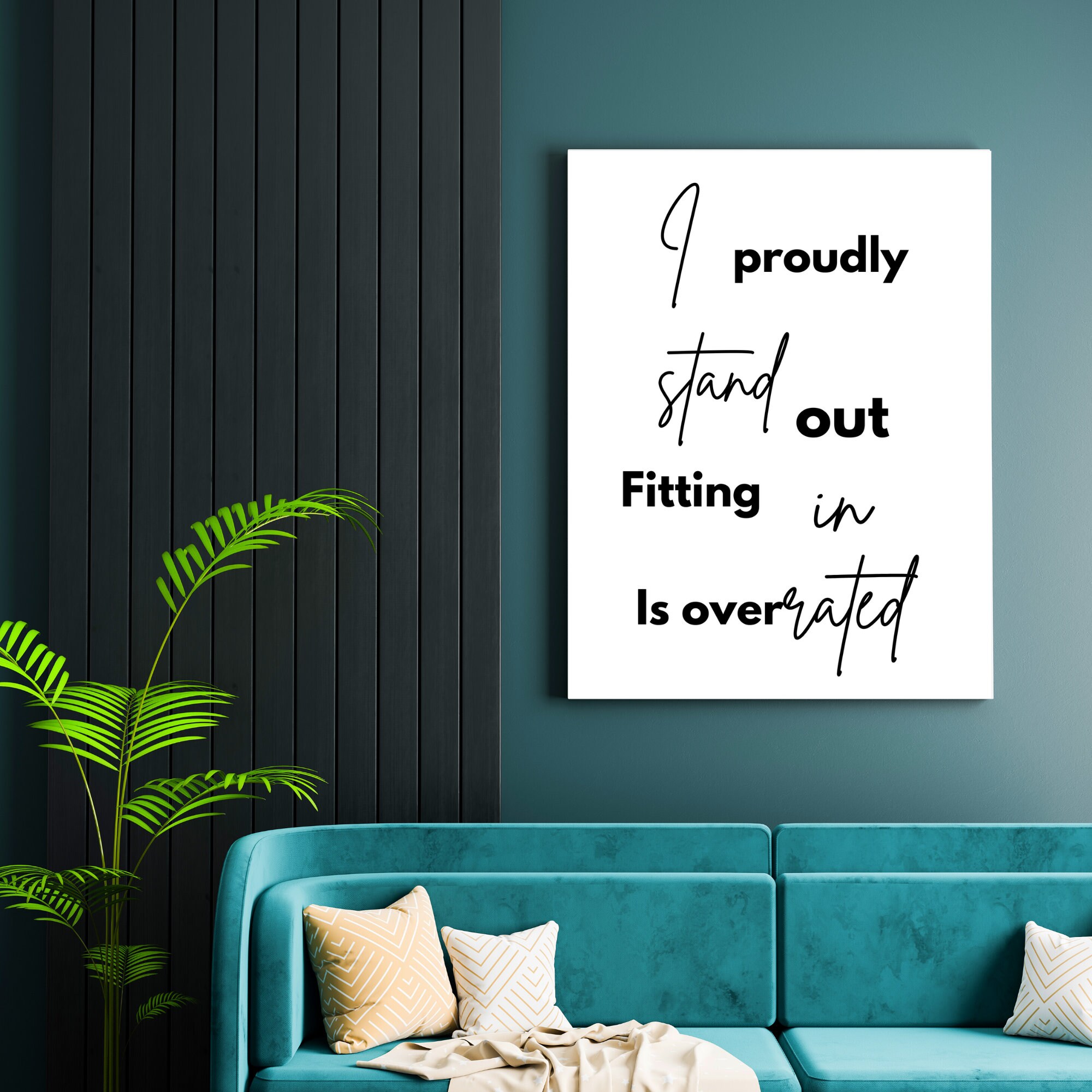 Printable Motivational Wall Art I Stand Out Home Decor - Etsy
