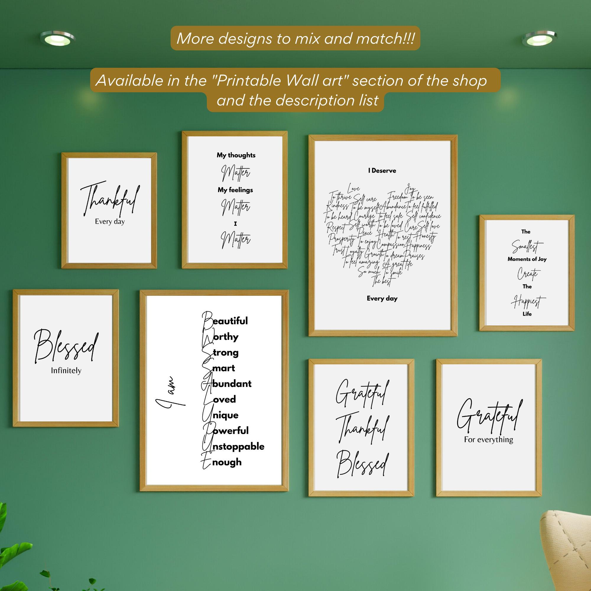 Printable Motivational Wall Art, the Smallest Moments, Home Decor ...