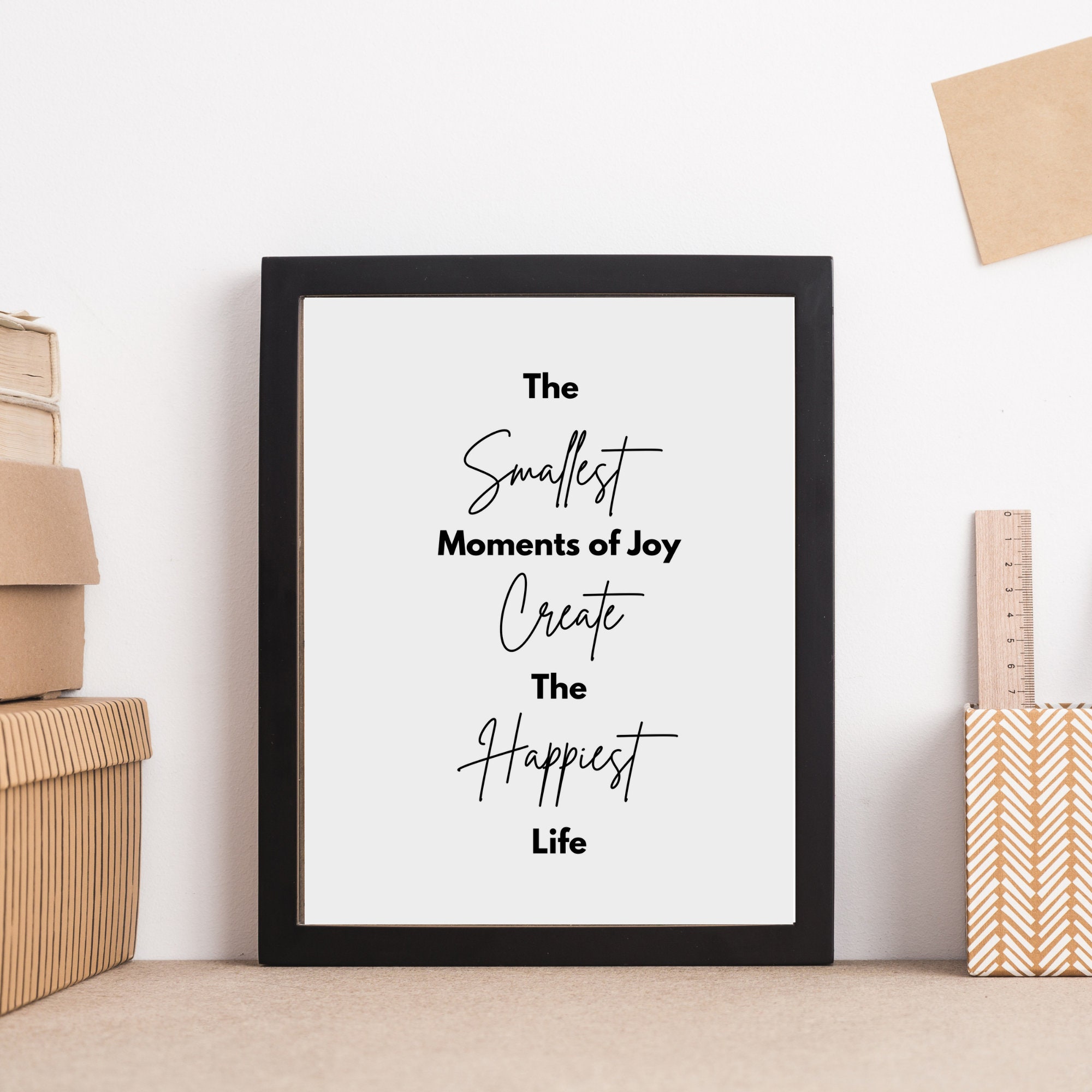 Printable Motivational Wall Art, the Smallest Moments, Home Decor ...
