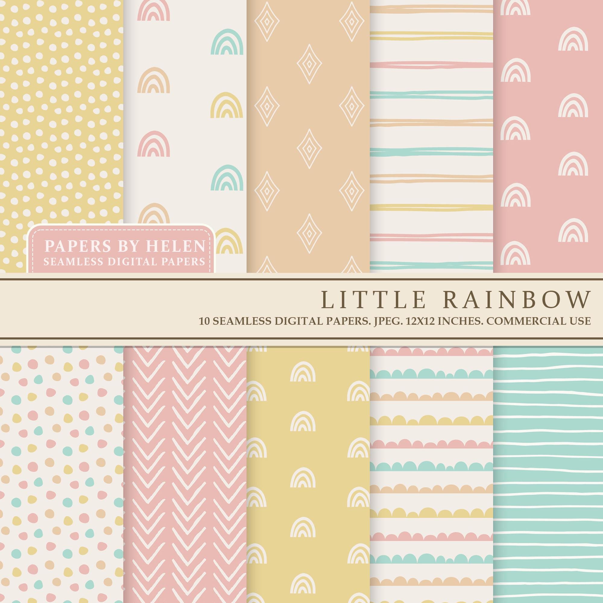 10 Boho Seamless Digital Papers, Boho Scrapbook Paper, Boho Backgrounds ...