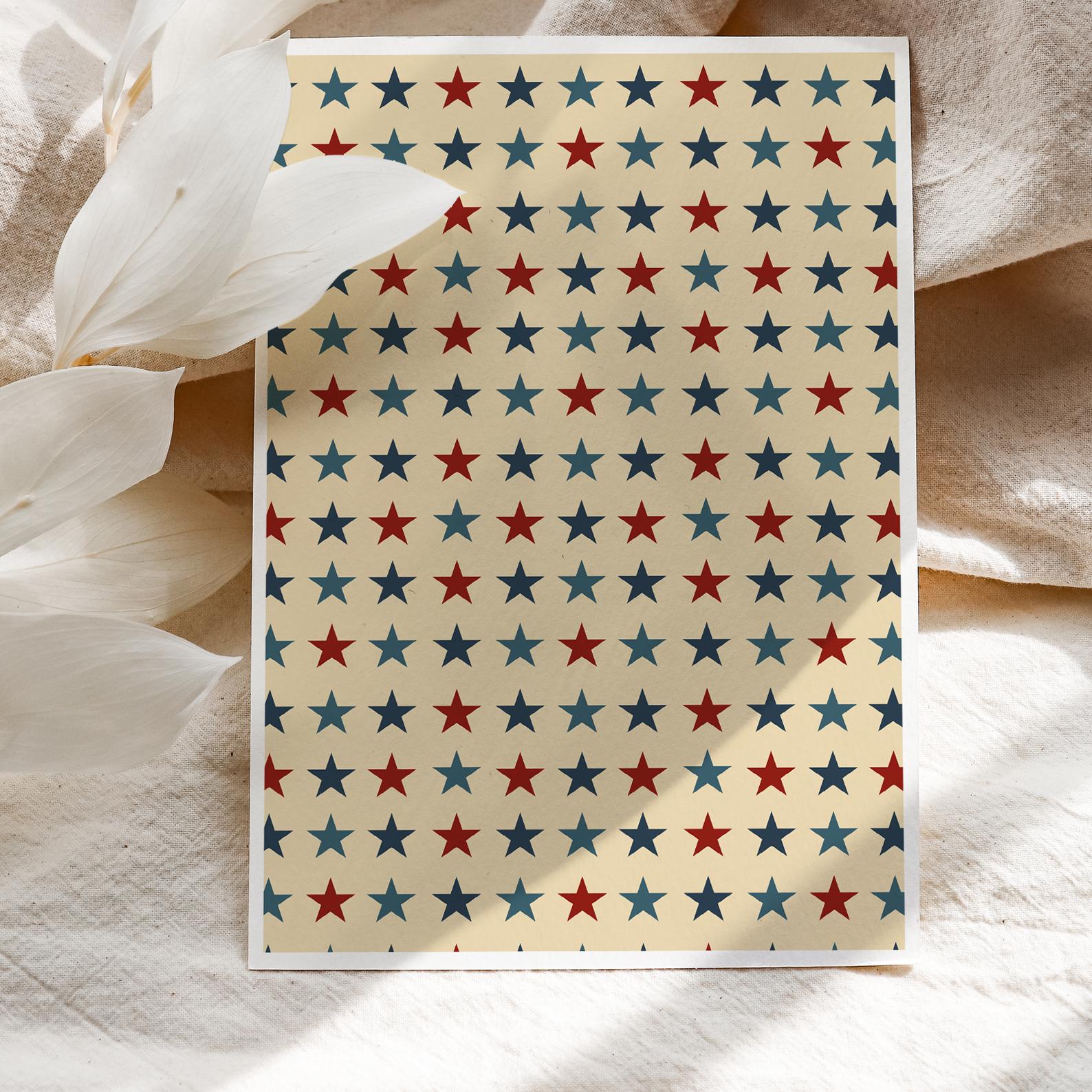 10 Seamless Digital Papers, 4th July, Scrapbook Paper, USA, America ...