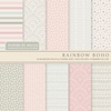 10 Boho Seamless Digital Papers, Boho Scrapbook Paper, Boho Backgrounds ...