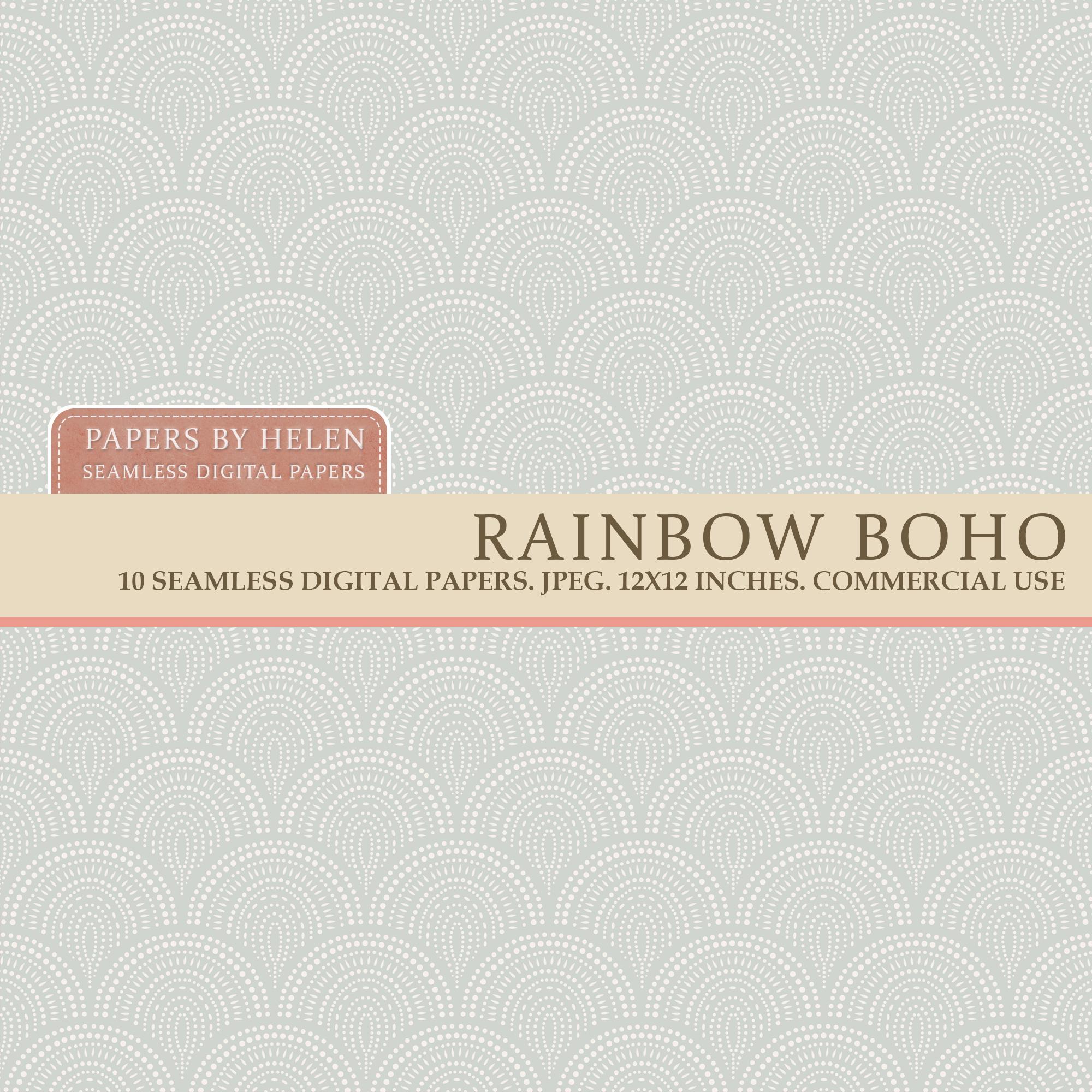 10 Boho Seamless Digital Papers, Boho Scrapbook Paper, Boho Backgrounds ...