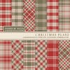 12 Christmas Plaid, Seamless Christmas Digital Papers, Christmas ...