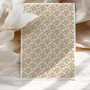 10 Boho Digital Papers, Little Flowers, Commercial Use, Floral Pattern ...