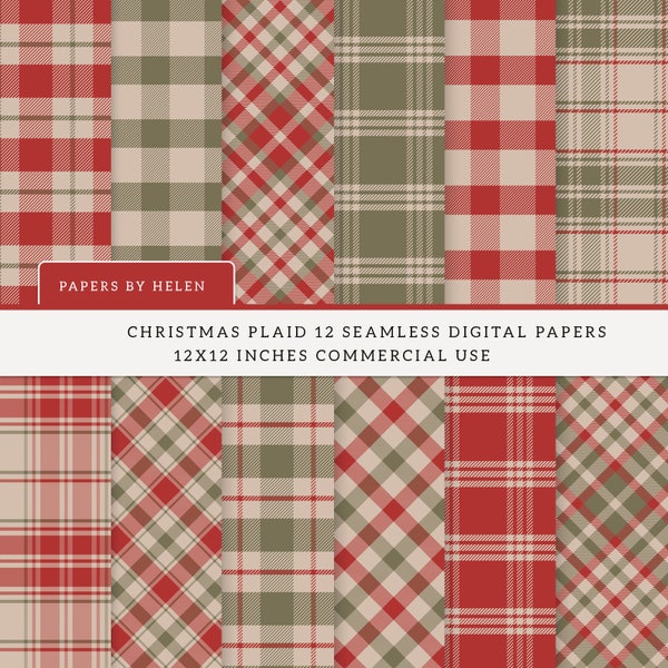 Tartan Paper - Etsy