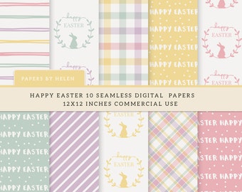 10 Boho Seamless Digital Papers Boho Scrapbook Paper Boho - Etsy