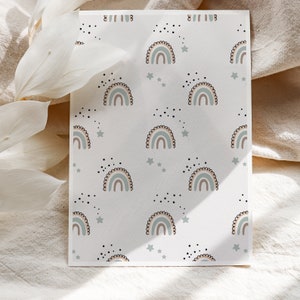 10 Nursery Seamless Digital Papers, Rainbow, Boho, Nursery Scrapbook ...