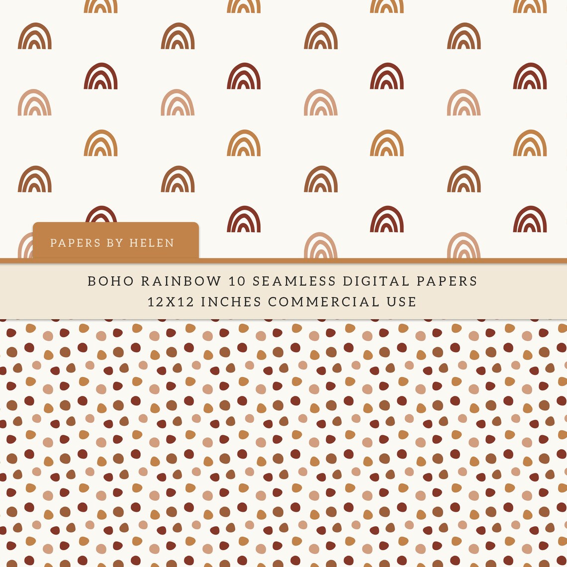10 Boho Seamless Digital Papers Boho Scrapbook Paper Boho - Etsy UK