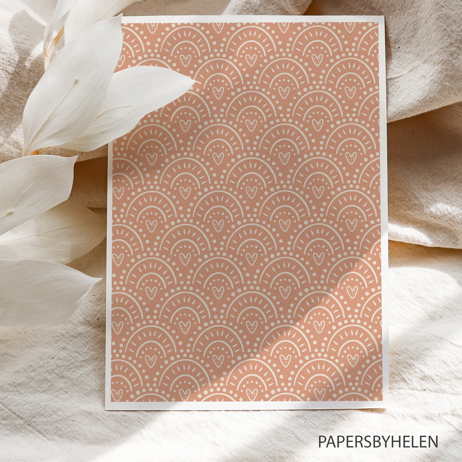 10 Boho Seamless Digital Papers Boho Scrapbook Paper Boho - Etsy