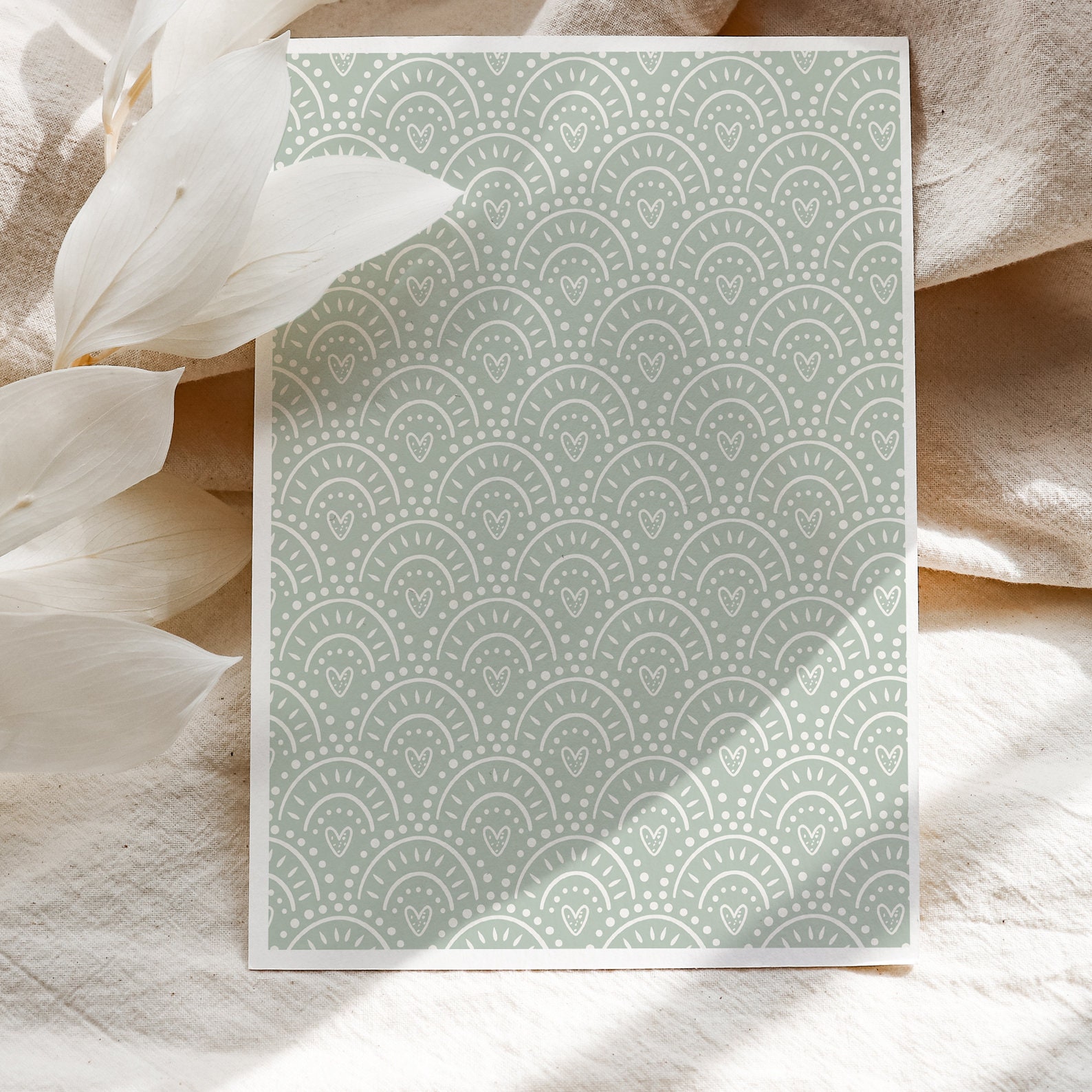 10 Boho Seamless Digital Papers Boho Scrapbook Paper Boho - Etsy