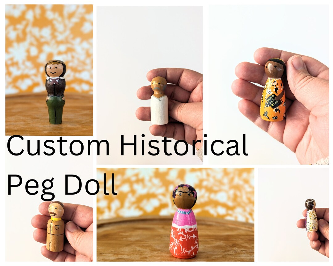 Custom Historical Peg Doll/ People in History Peg People/ Women in ...