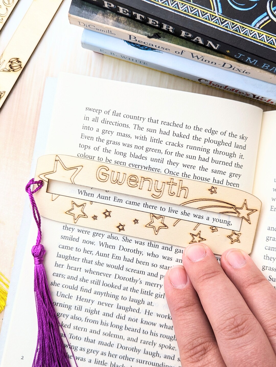 Personalized Bookmark With Tassel/ Kids Bookmark With Reading Guide ...